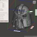 Fallout Fan Art T51 Style Power Armor Helmet 3D Files for 3D Printing 3D Modelling Prop Making ...