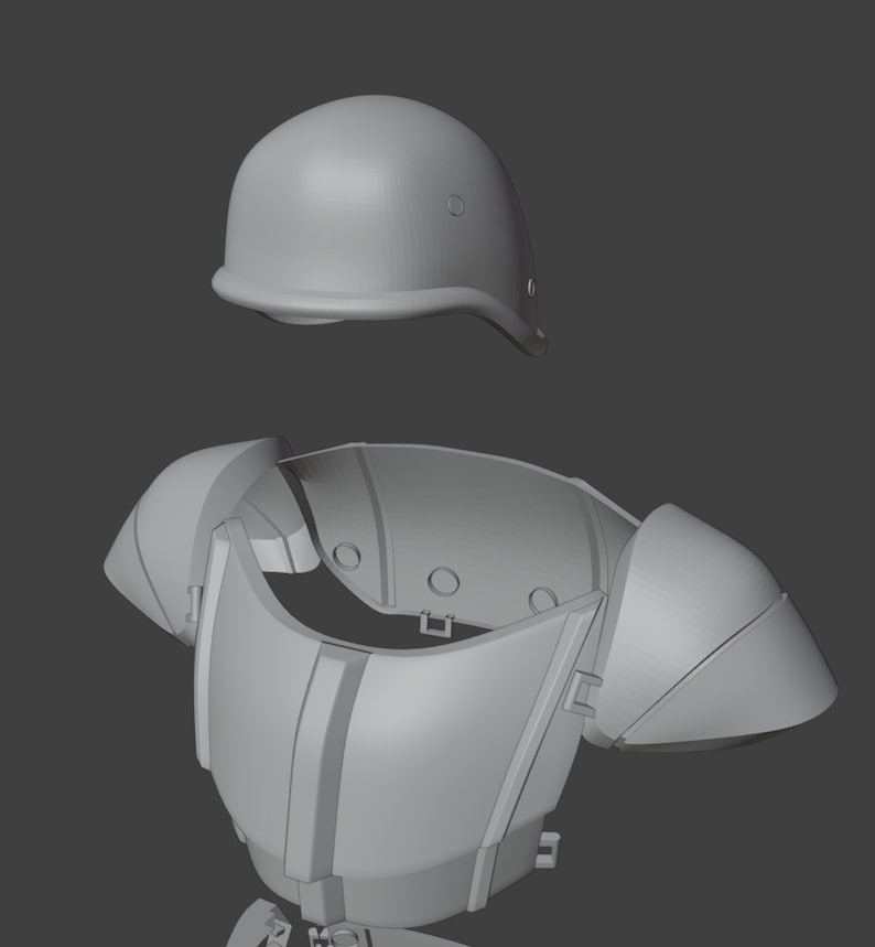 Fallout Inspired Fallout 3 Combat Armor Set .STL Files for 3D Printing and Cosplay by Mrzcosplay ...