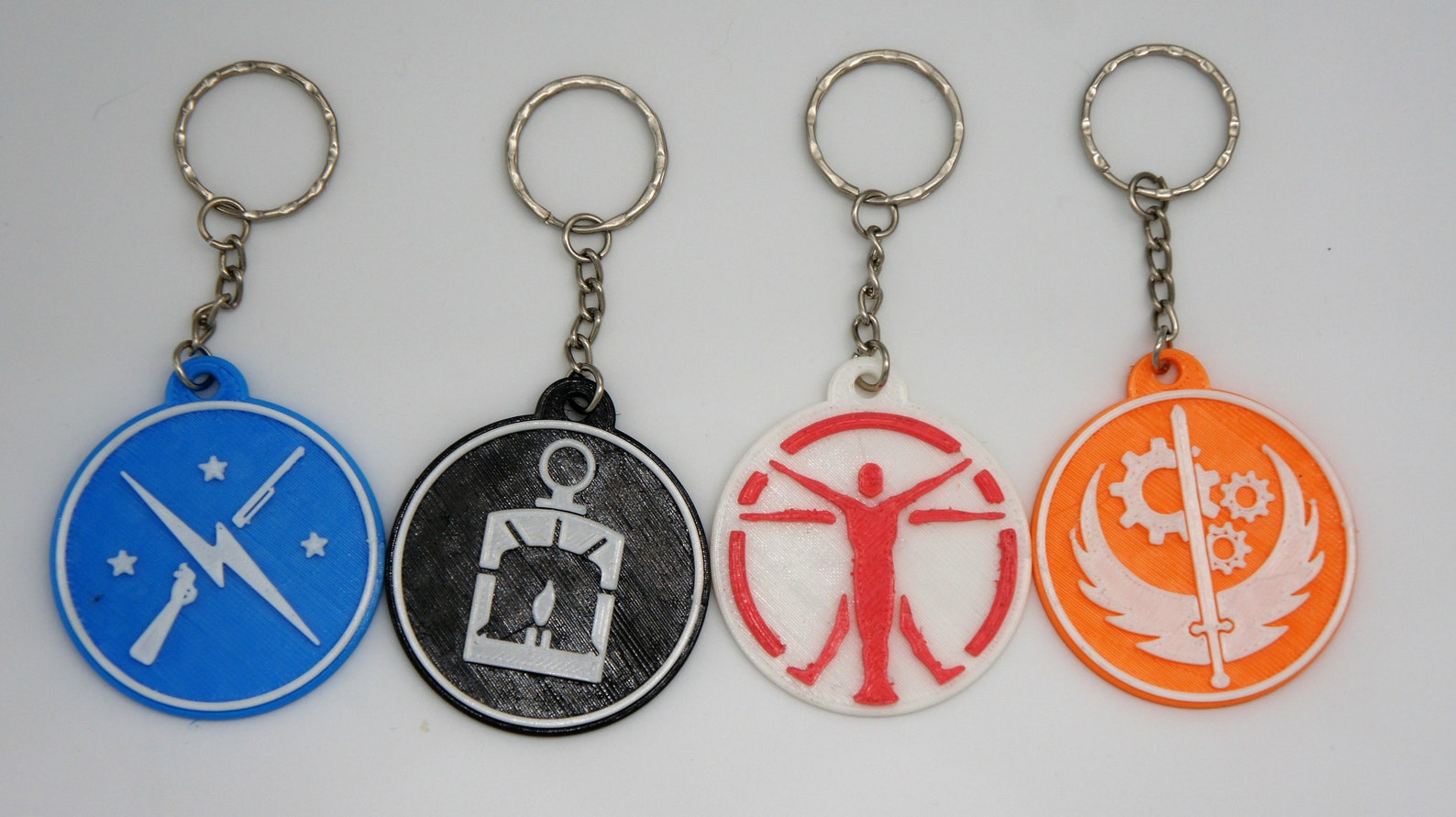 3D Printed Fallout Fan Art Keychain - Etsy