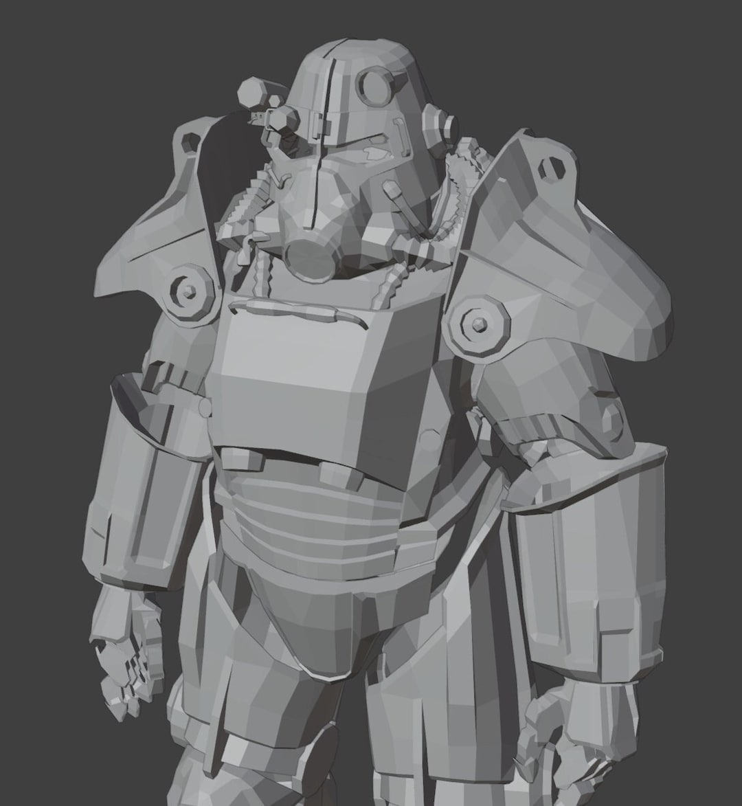 Fallout Inspired T45 Style Power Armor Replica Prop 3D Patterns for ...