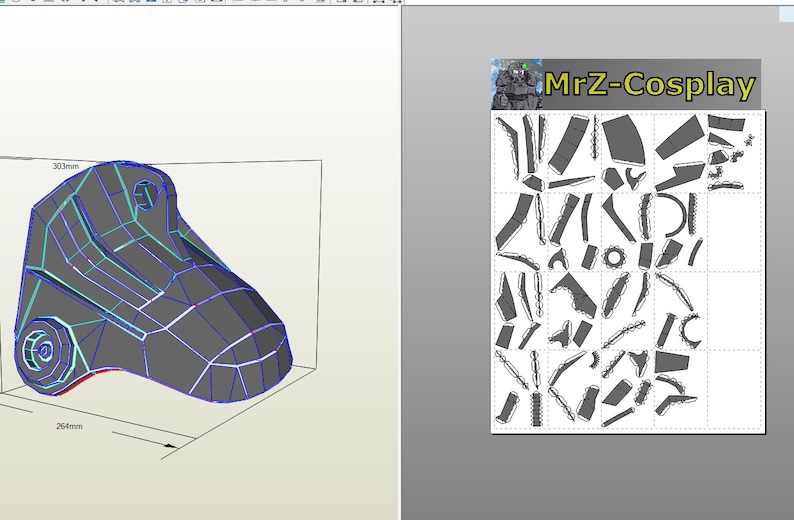 Fallout Inspired T45 Style Power Armor Replica Prop 3D Patterns for ...