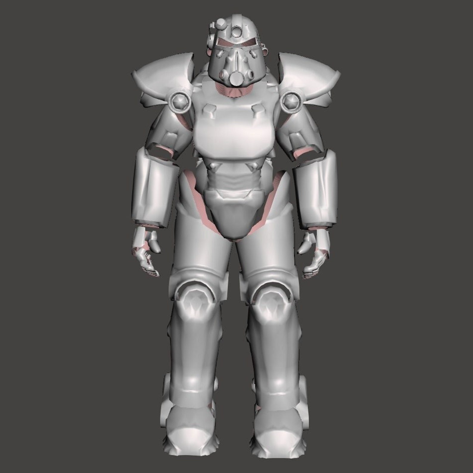 Fallout Inspired T51 Style Power Armor Replica Prop 3D Patterns for Pepakura, Papercraft and EVA ...