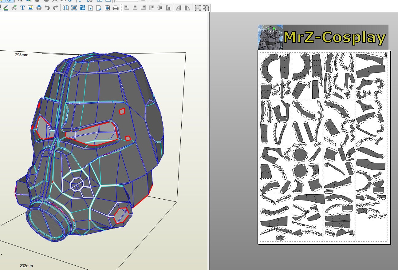 Fallout Inspired T45 Style Power Armor Replica Prop 3D Patterns for ...