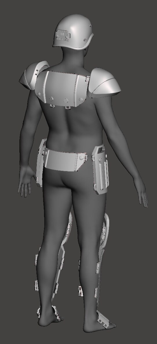 Fallout Inspired Fallout 3 Combat Armor Set .STL Files for 3D Printing and Cosplay by Mrzcosplay ...