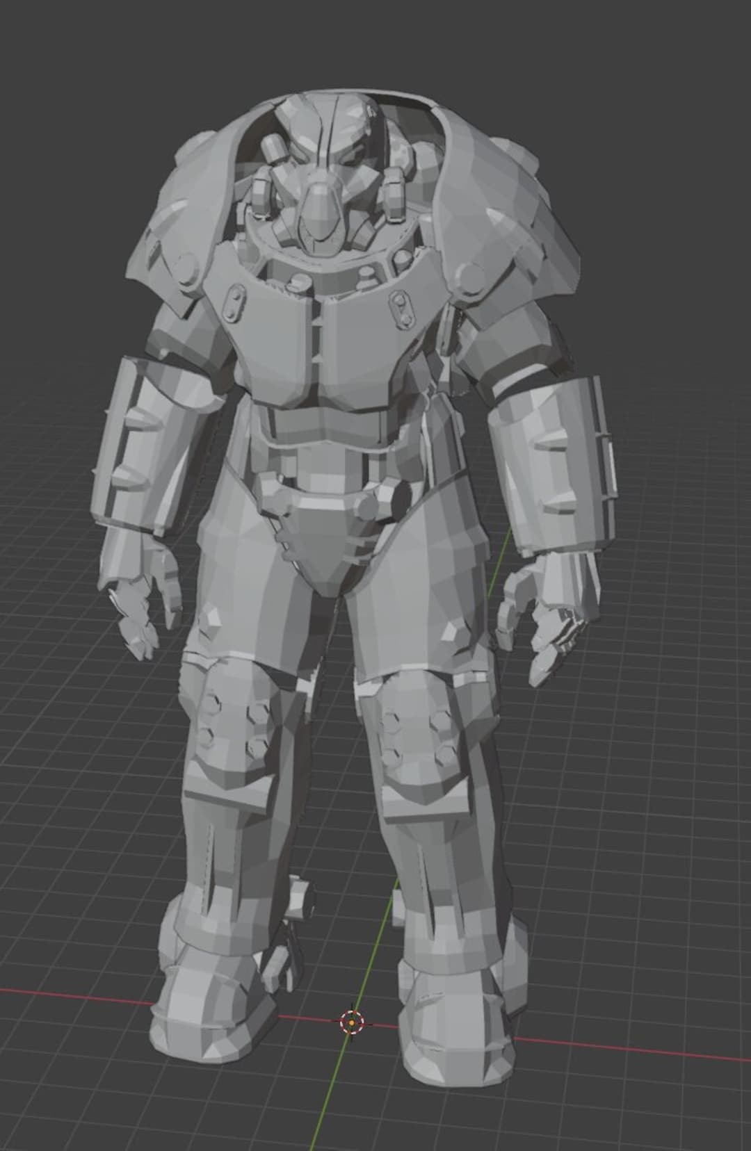 Fallout Inspired X-01 Style Power Armor Replica Prop 3D Patterns for ...