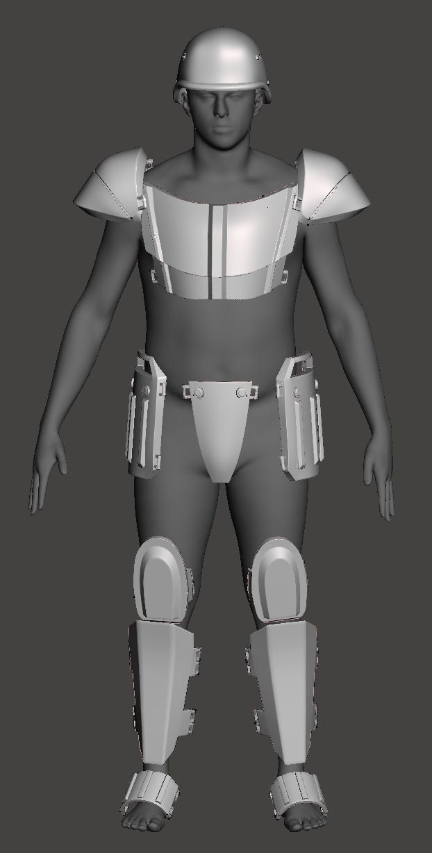 Fallout Inspired Fallout 3 Combat Armor Set .STL Files for 3D Printing ...