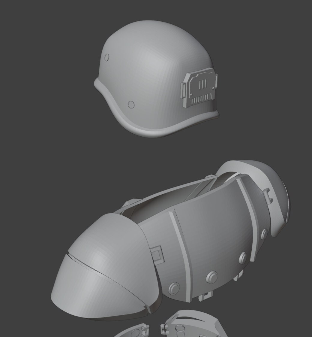 Fallout Inspired Fallout 3 Combat Armor Set .STL Files for 3D Printing ...
