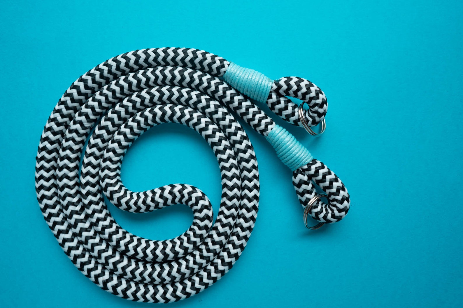 TRACOLLA PERSONALIZZATA - In corda fatta a mano zebra e azzurro Cinghia ...