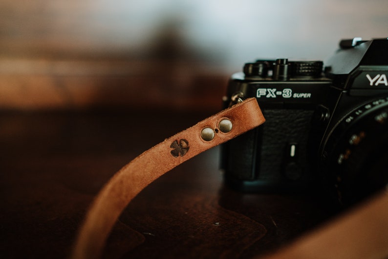 Leather camera strap for reflex mirrorless and instax | Etsy