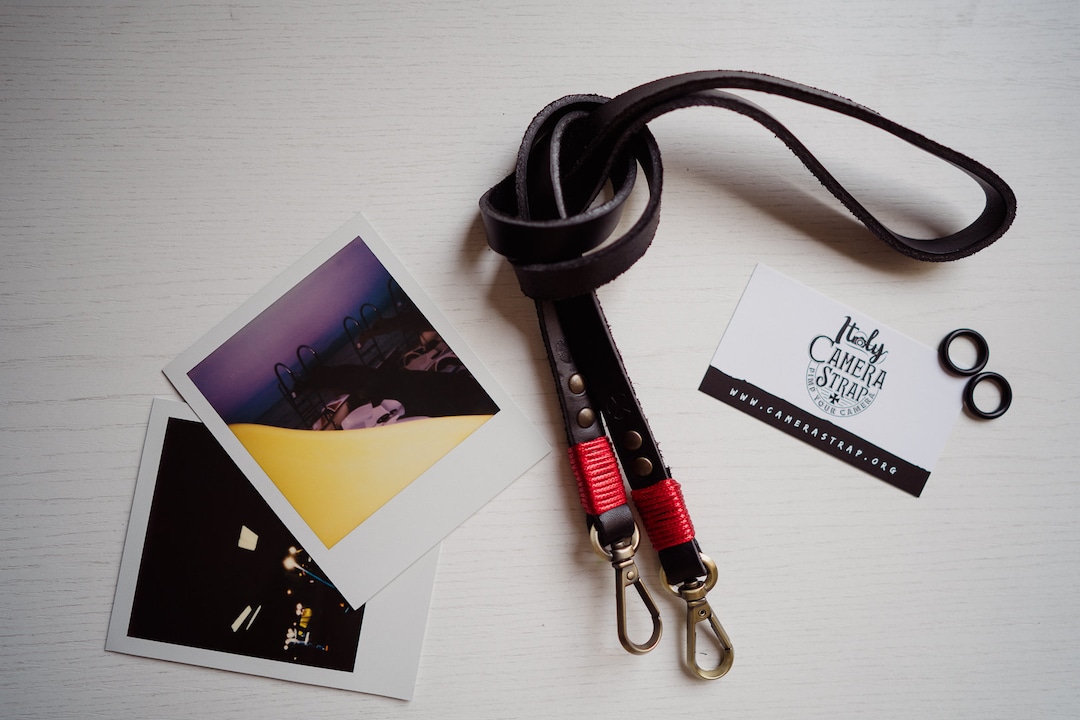 Leather Camera Strap for Reflex Mirrorless and Instax - Shoulder Neck ...