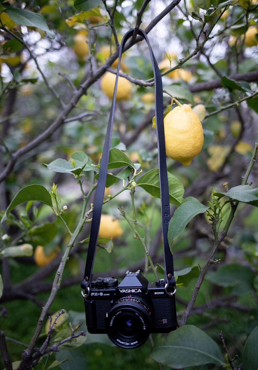 Minimal Leather Camera Strap – No Logo – Keyring Attachment – Handmade ...
