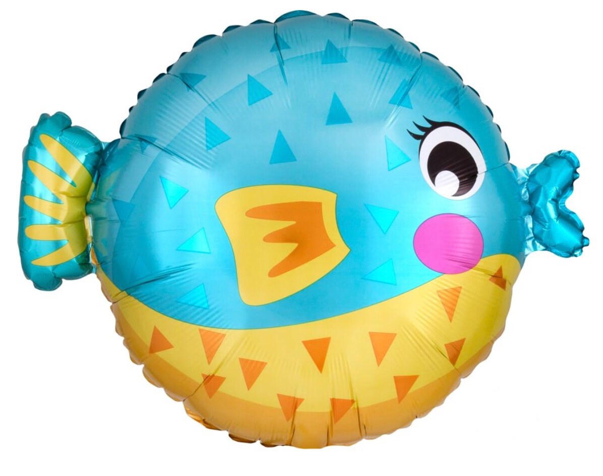 18" Puffer Fish Mylar Balloon - Etsy