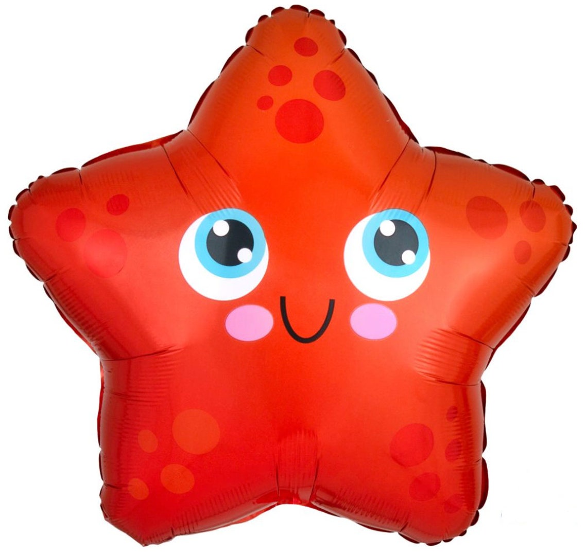 18" Starfish Mylar Balloon - Etsy