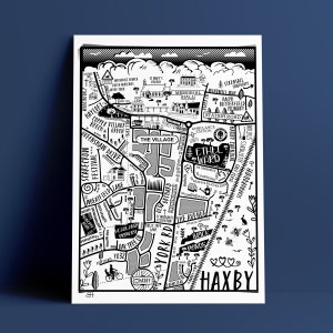 Map of Haxby - Etsy UK