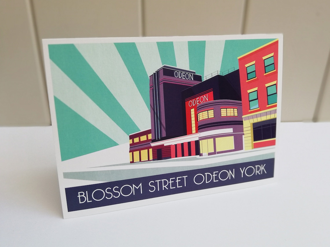 Odeon Cinema Greetings Card - Etsy UK