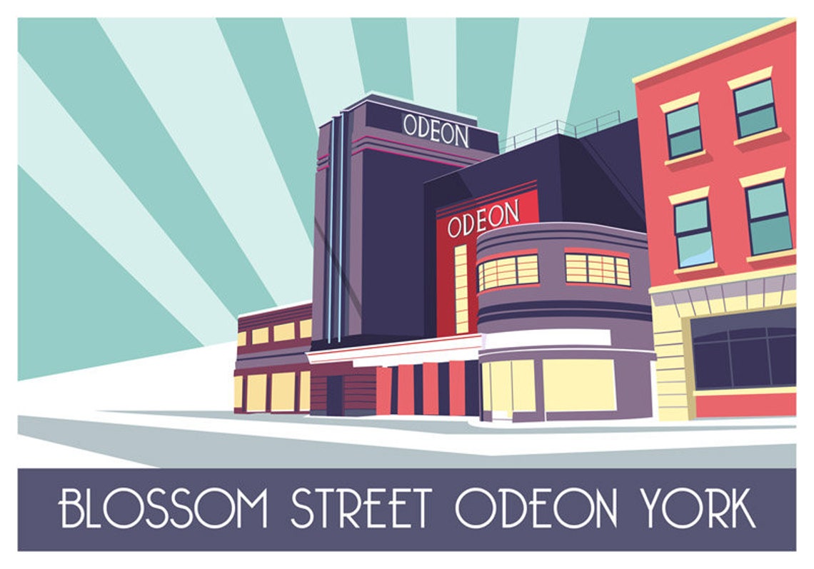 Odeon Cinema Greetings Card - Etsy UK