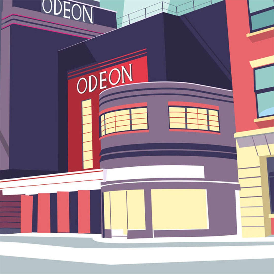 Odeon Cinema Greetings Card - Etsy