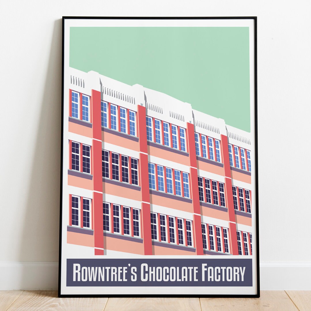 Rowntree's Chocolate Factory York Print | Etsy