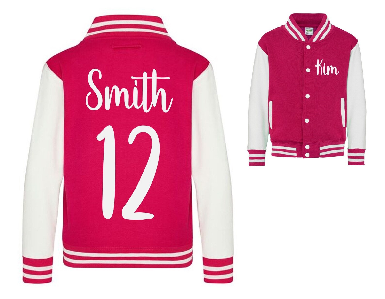 Kids Personalised Varsity Jacket - Etsy UK