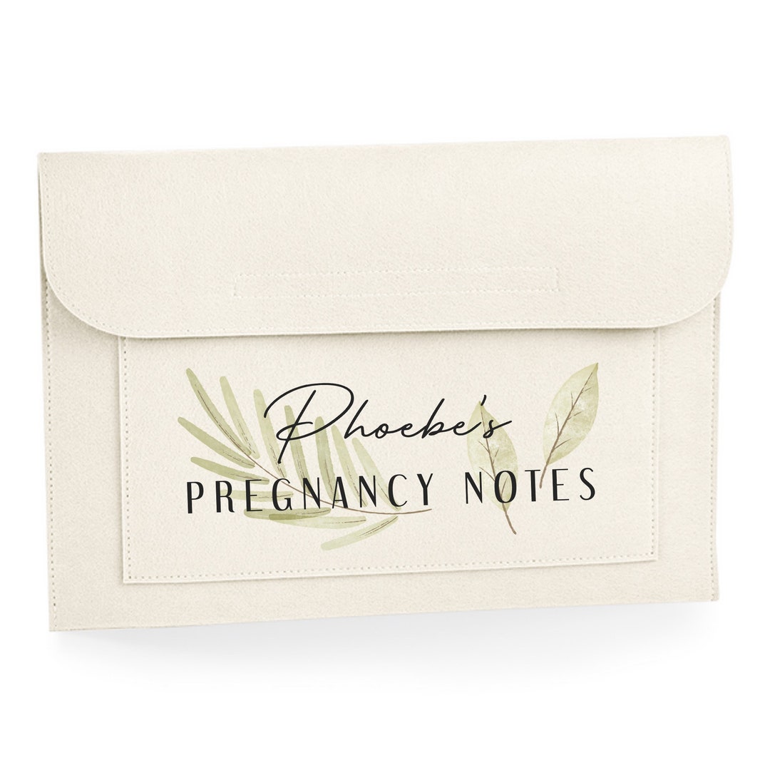 Personalised Name Baby Document Folder Pregnancy Notes Birth Plan ...