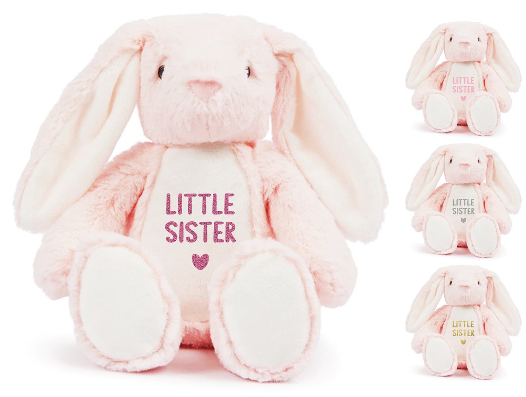 Little Sister Pink Bunny Rabbit Plush Cuddly Toy Etsy