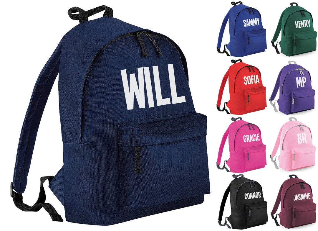Personalised Name Junior Backpack - Etsy