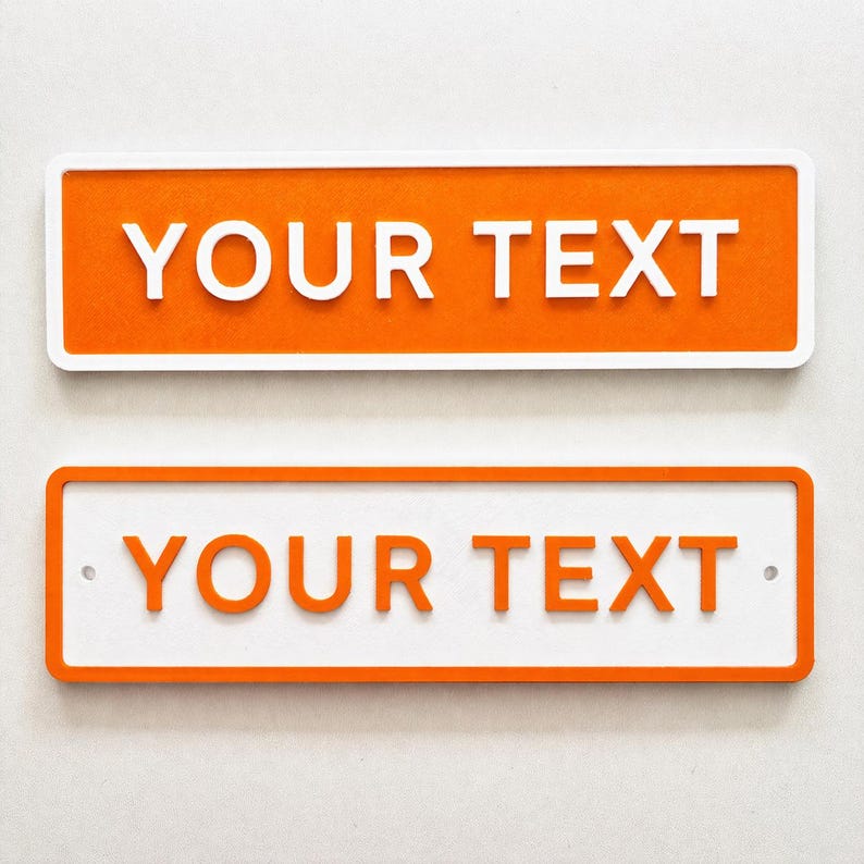 Personalised Your Text Sign – Custom Street Road House Decoration Plate ...