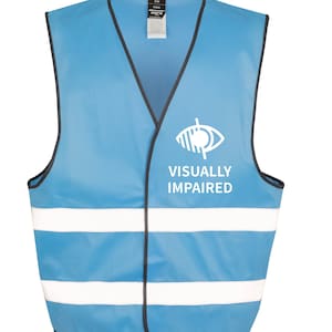 Visually Impaired Hi-vis Waistcoat Reflective Safety Vest - Etsy