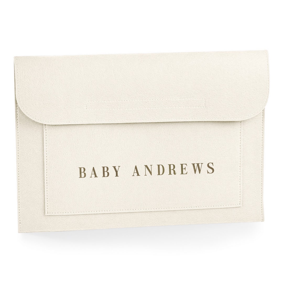 Personalised Name Baby Document Folder Pregnancy Notes Birth Plan ...