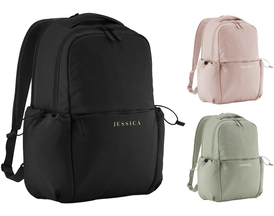 Personalised Name Monogram Backpack - Etsy
