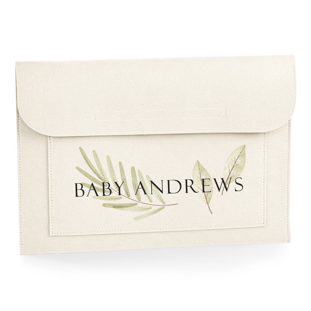 Personalised Name Baby Document Folder Pregnancy Notes Birth Plan ...