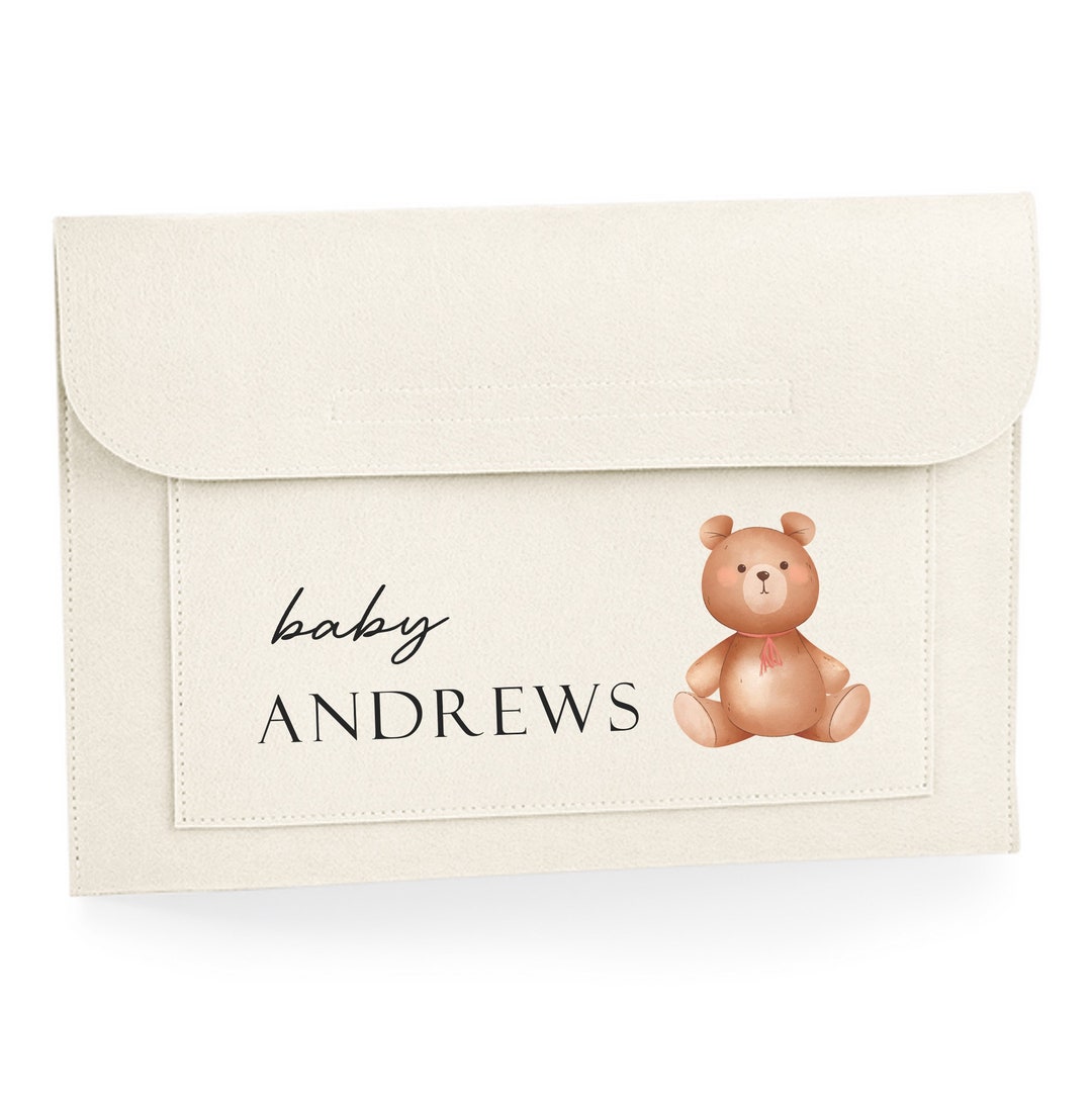 Personalised Name Baby Document Folder Pregnancy Notes Birth Plan ...