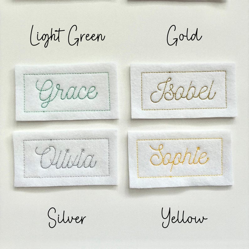 Personalised Embroidered Name Patch Iron on & Sew on Custom Text Badge ...