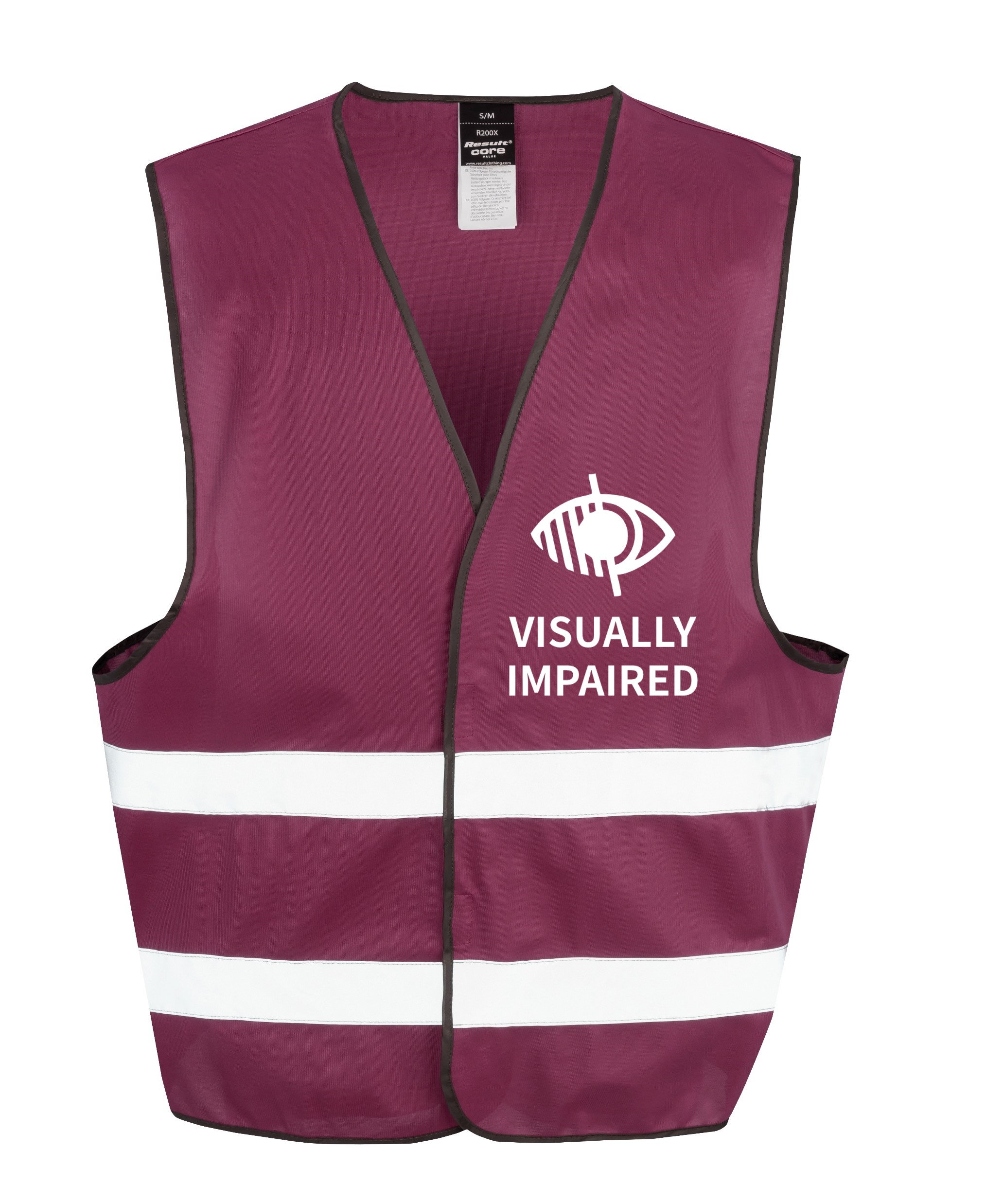 Visually Impaired Hi-vis Waistcoat Reflective Safety Vest - Etsy