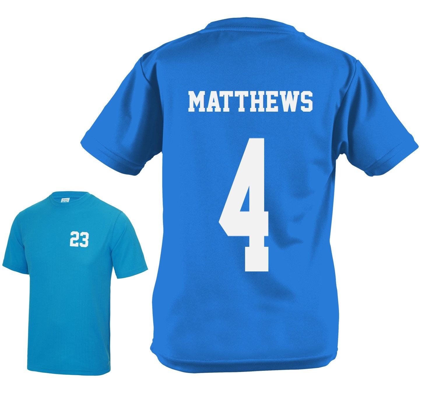 Adults Personalised Football Name & Number Sports T-Shirt | Etsy