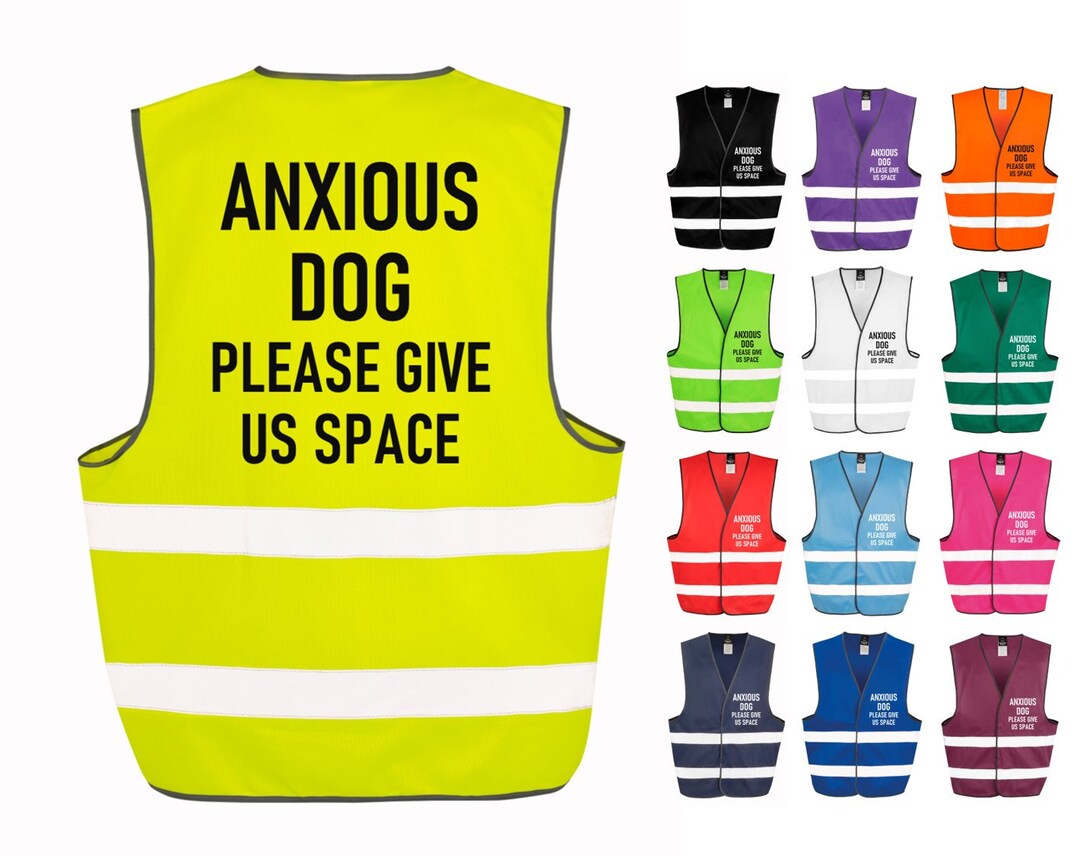 Anxious Dog Walking Hi-vis Waistcoat Reflective Safety Vest - Etsy Canada