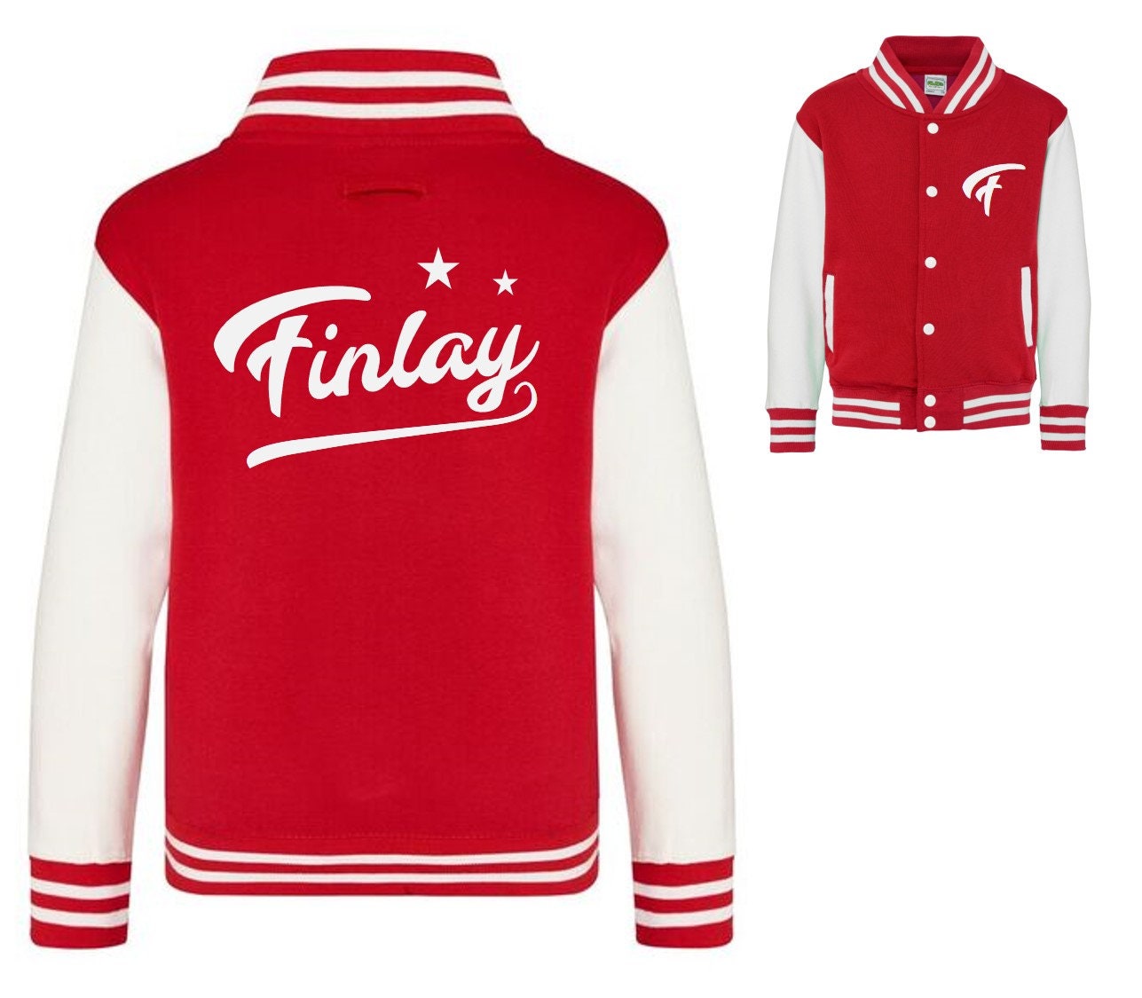 Kids Personalised Baseball Varsity Jacket - Etsy UK