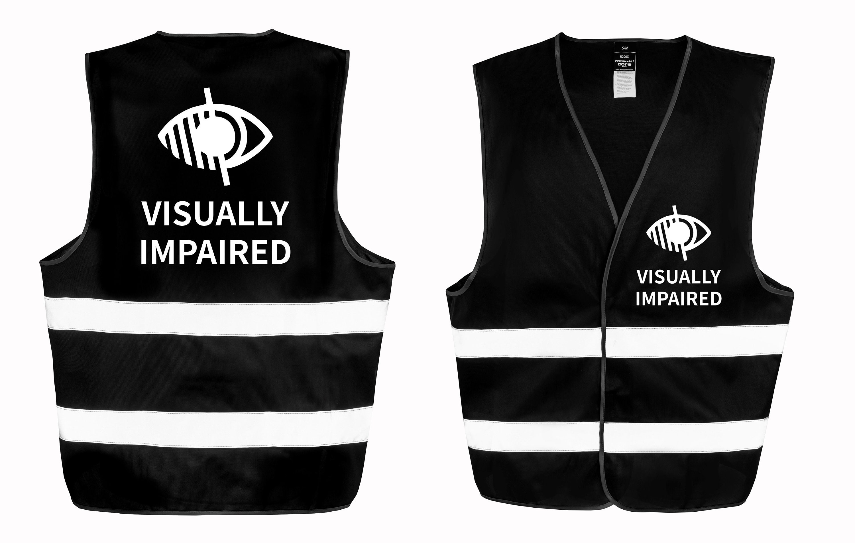 Visually Impaired Hi-vis Waistcoat Reflective Safety Vest - Etsy