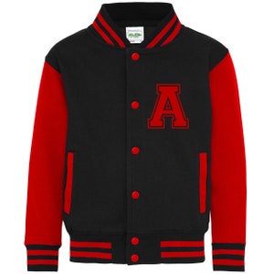 Personalised Initials Adults Varsity Jacket College Basketball ...