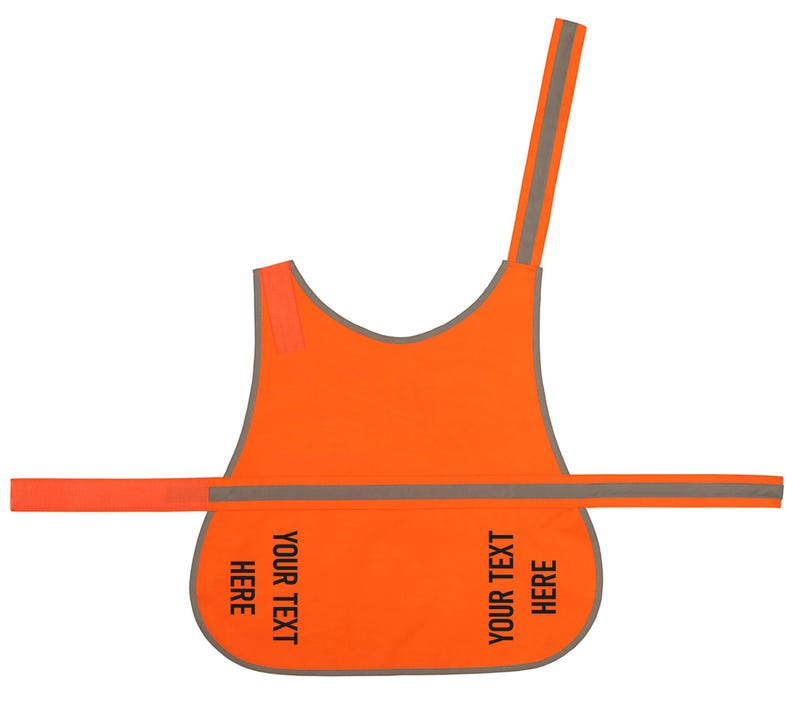 Personalised Text Hi-vis Dog Vest Walking Training Reflective Safety ...