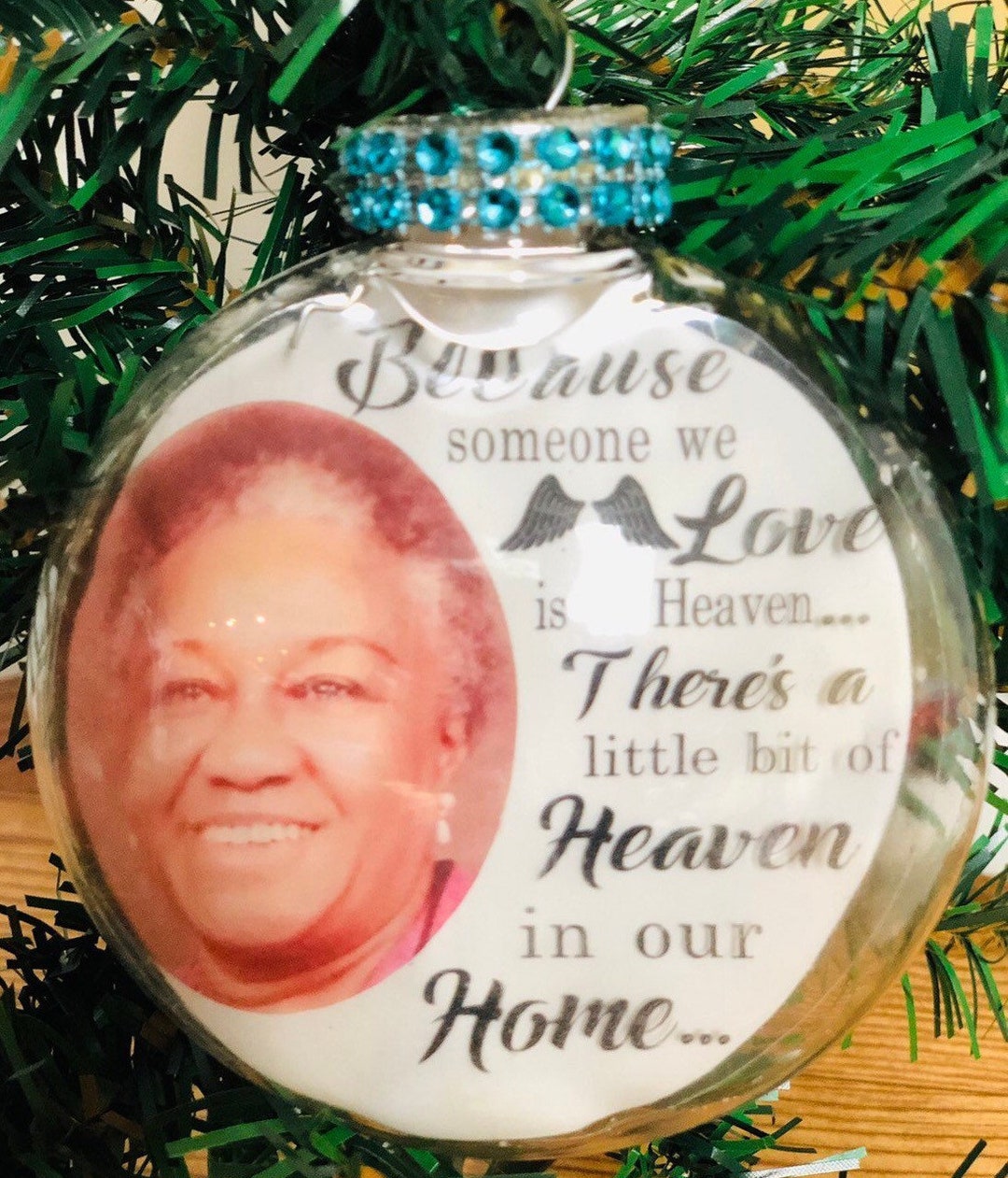 Picture Ornament, in Memory of Ornament, Christmas, Personalized ...