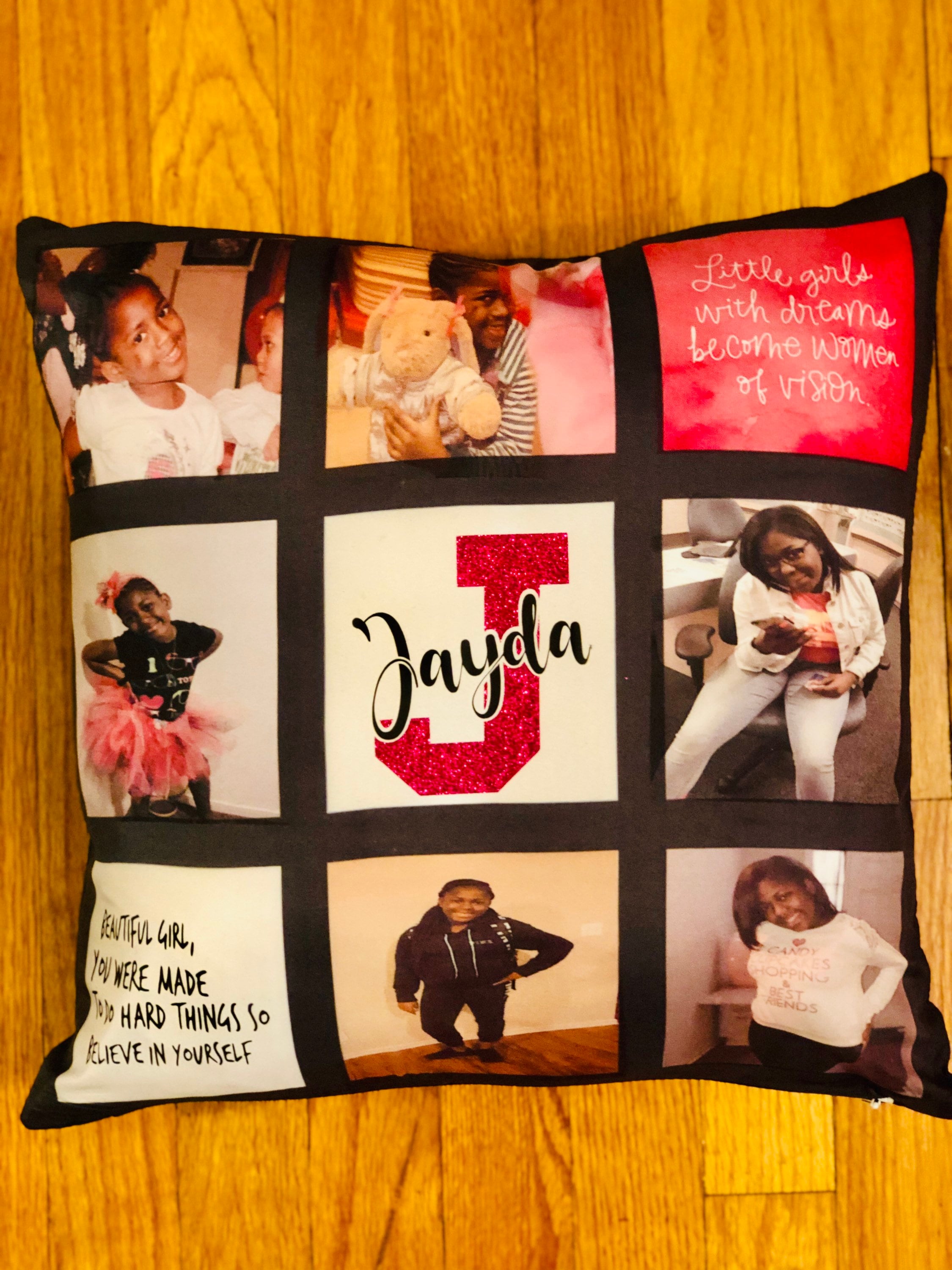 2 Sided 9 Panel Photo Pillow, Picture Pillow, Keepsake, Personalized ...