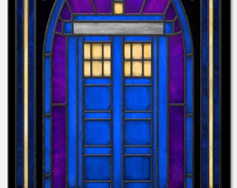Stained Glass Tardis - Etsy