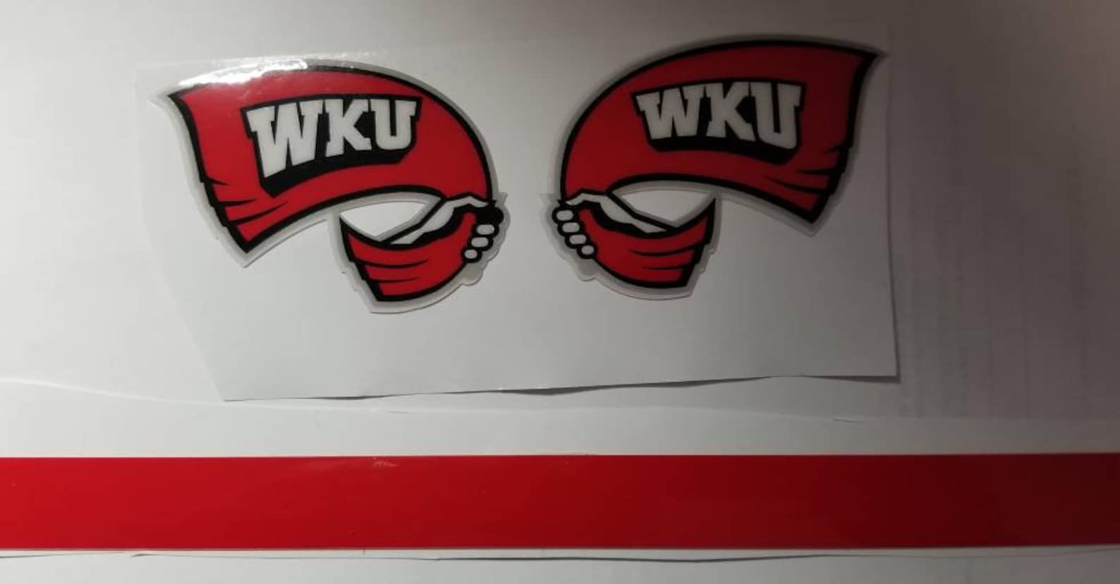 Western Kentucky Football Helmet Logo and Stripe - Etsy