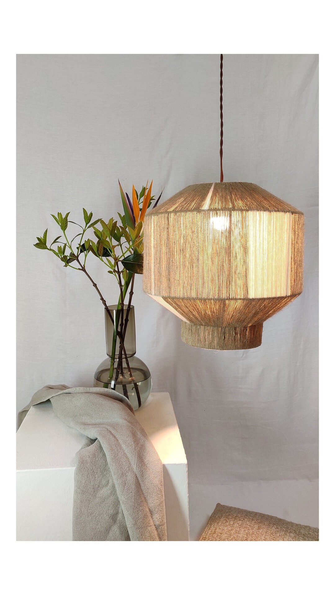 KOA FIREFLY LAMP. Thread Lamp. Woven Lamp. Handmade Woven Lamps Woven ...