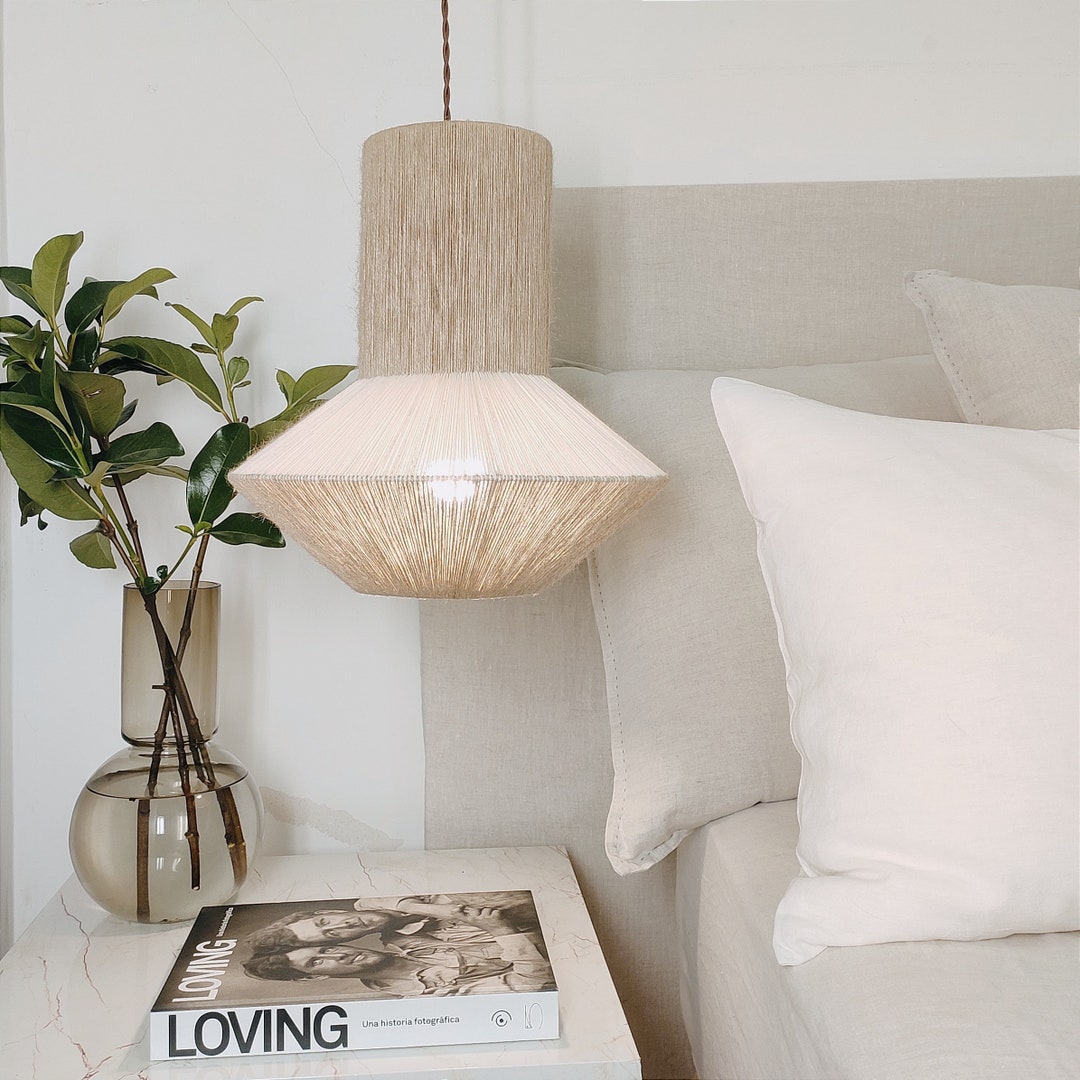 AKELA LAMP. Thread Lamp. Woven Lamp. Handmade Woven Lamps. Woven Cotton ...