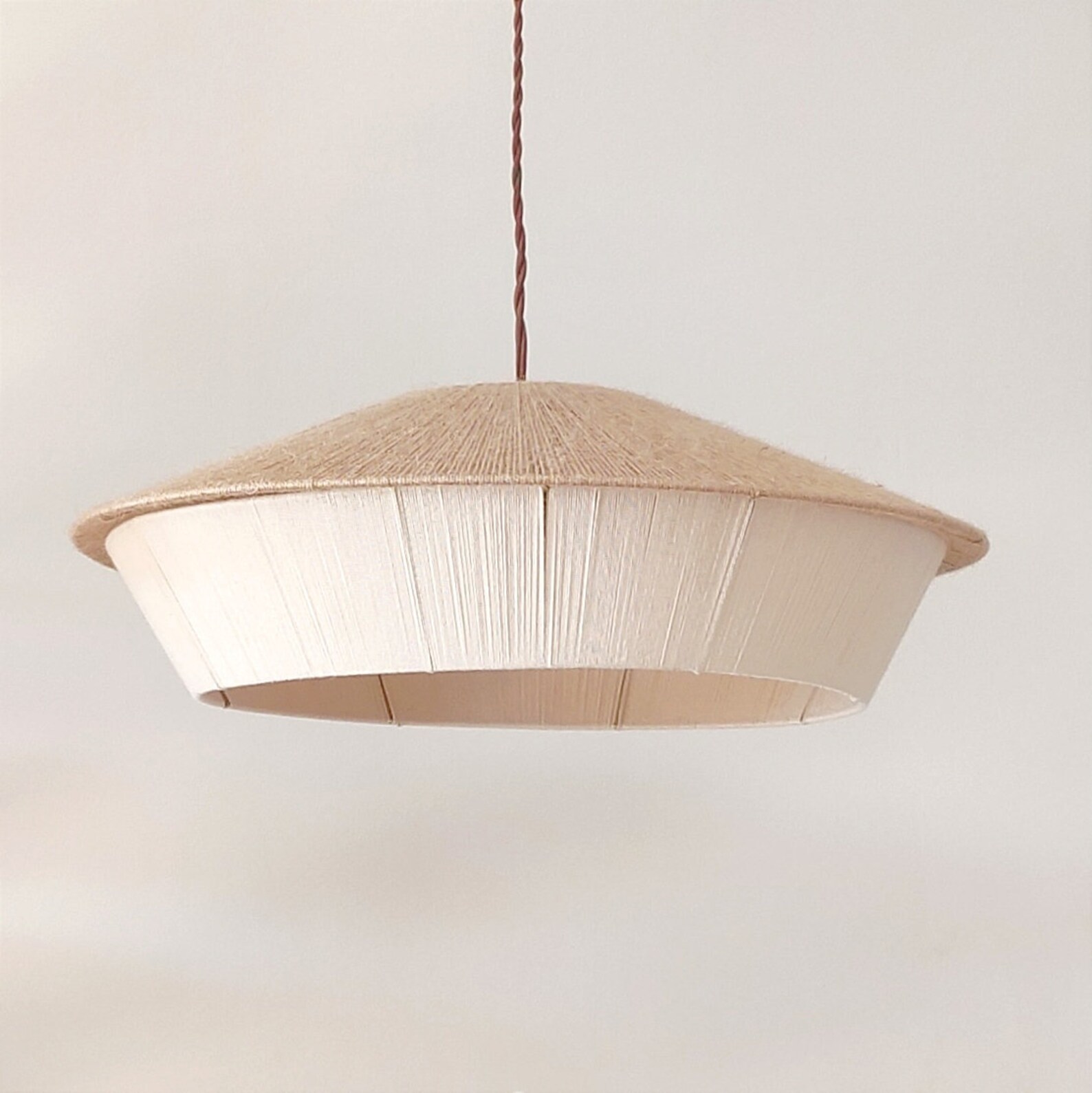 PALM LAMP. Thread Lamp. Woven Lamp. Handmade Woven Lamps. Boho Chic ...