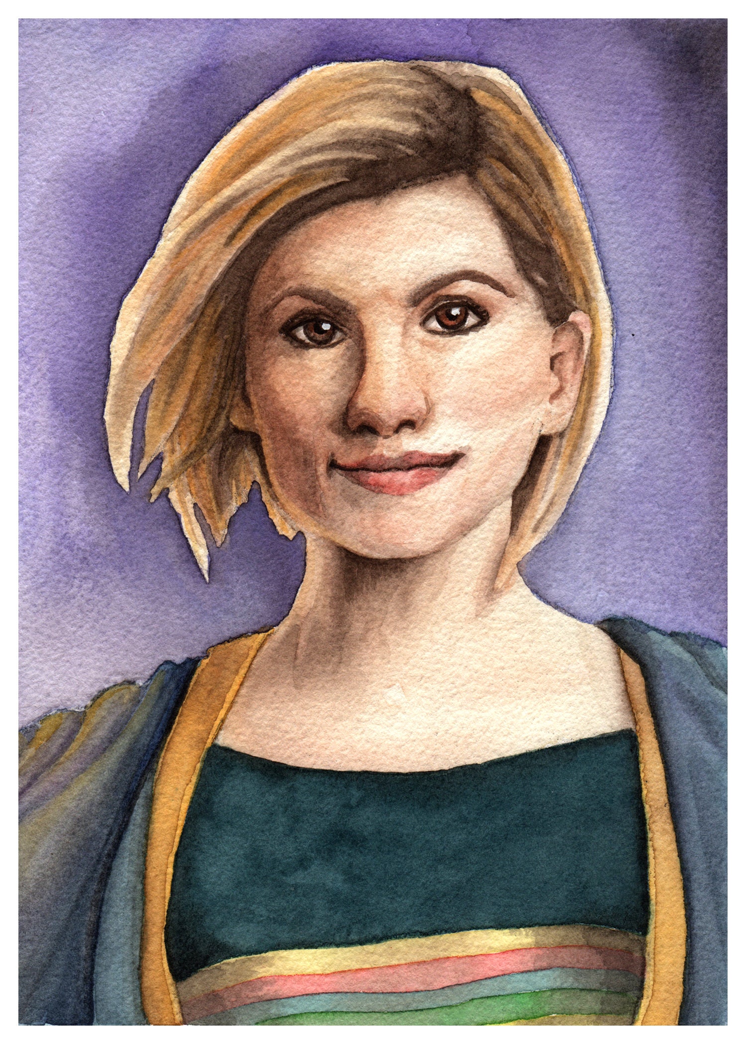 Thirteenth Doctor, Professional Art Print, 13, Fan Art, Doctor Who ...