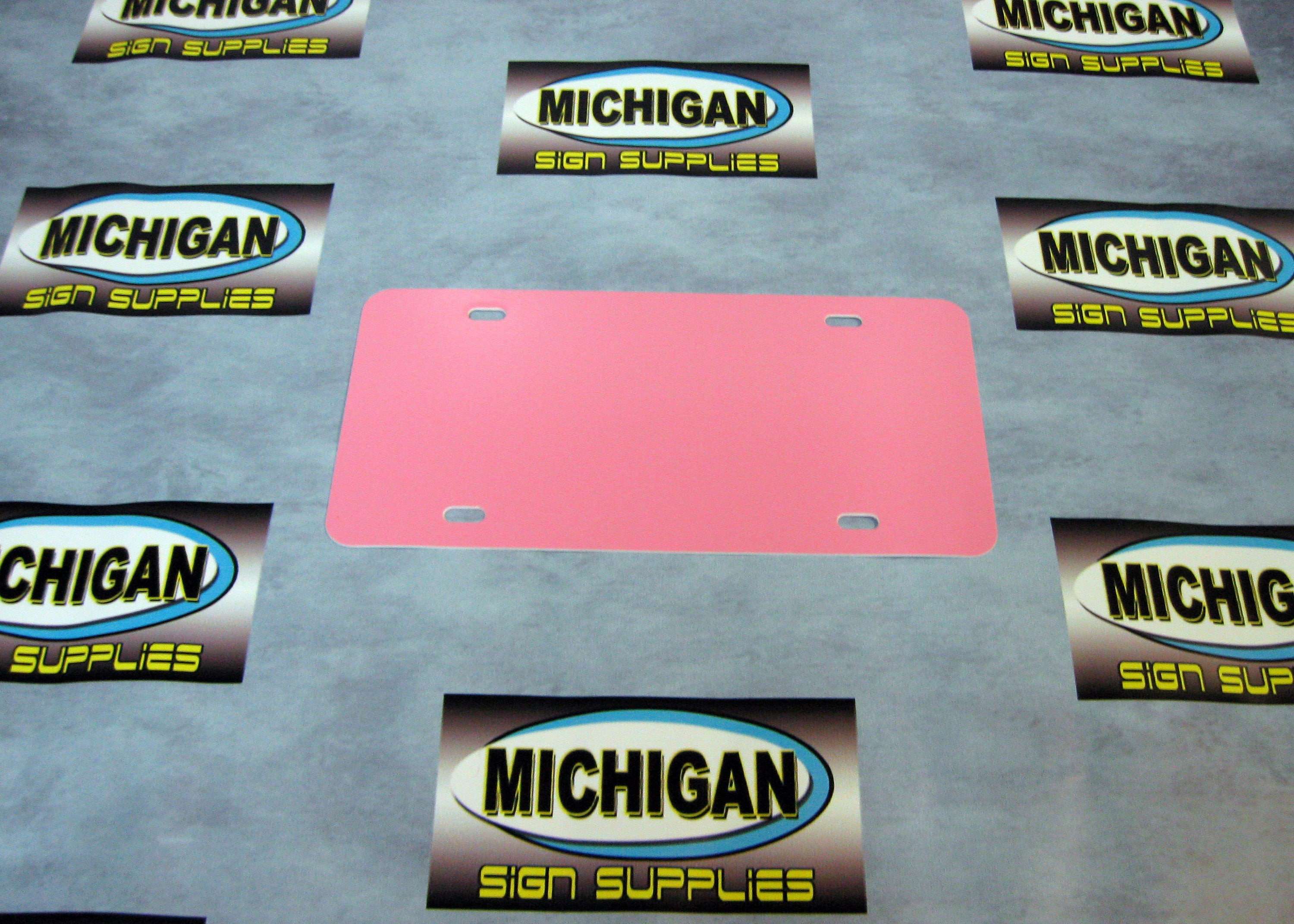 5 Pack of Light Pink Plastic License Plate Blank - Etsy