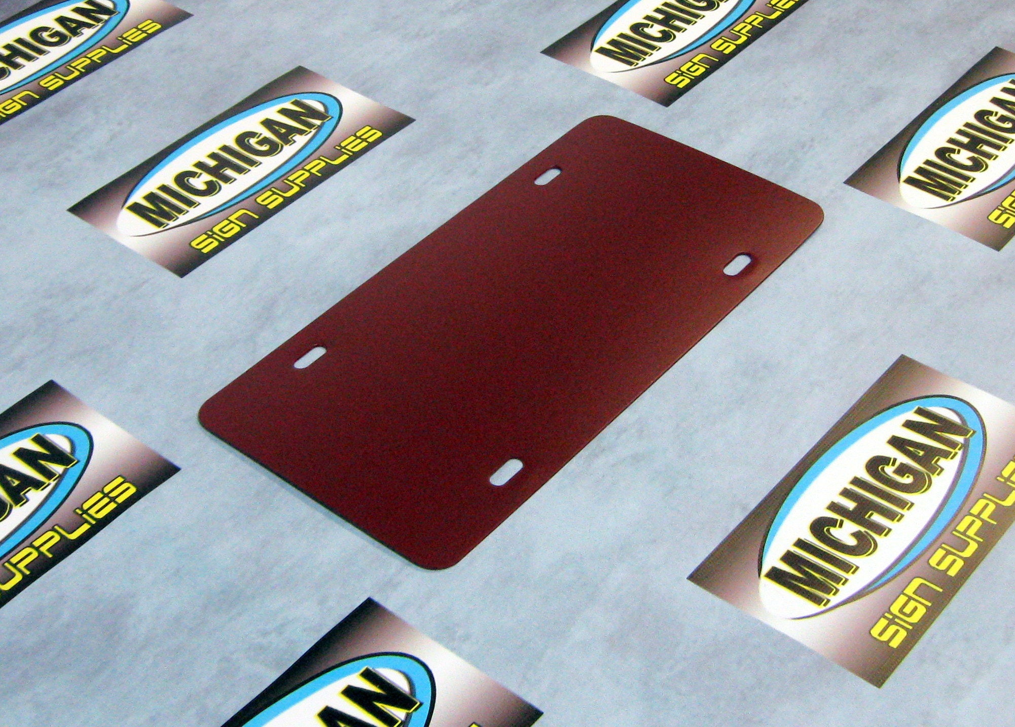 5 Pack of Maroon Plastic License Plate Blanks - Etsy